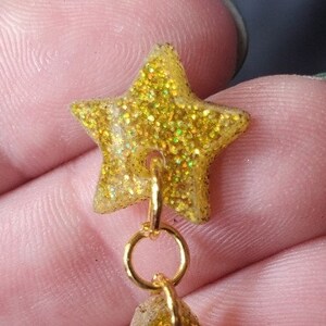 Gold Star Acrylic Earrings, Gold Star Earrings, Inspired by Gold Star ...