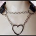 Lovestruck Heart Ring Collar, Custom Choker, Egirl Jewelry, Cute Choker ...