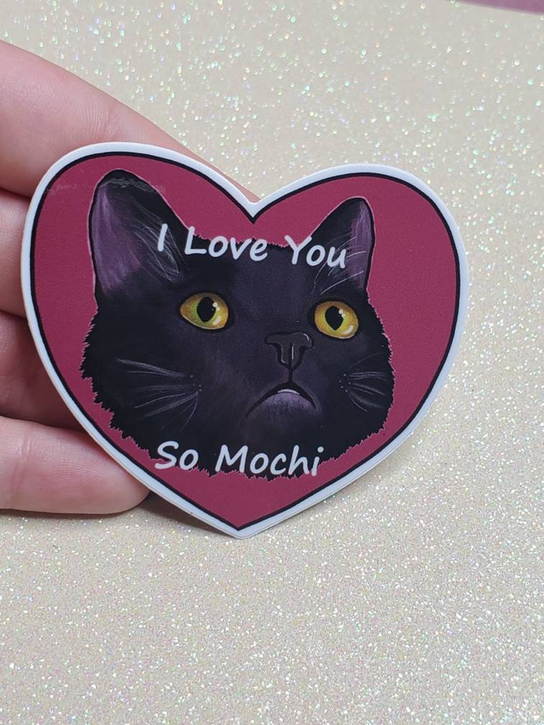 I Love You so Mochi Sticker - Etsy