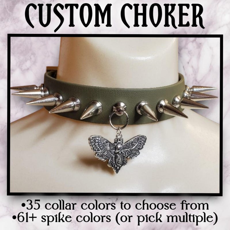 Spiked Choker - Etsy