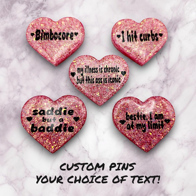 Heart Pin - Etsy