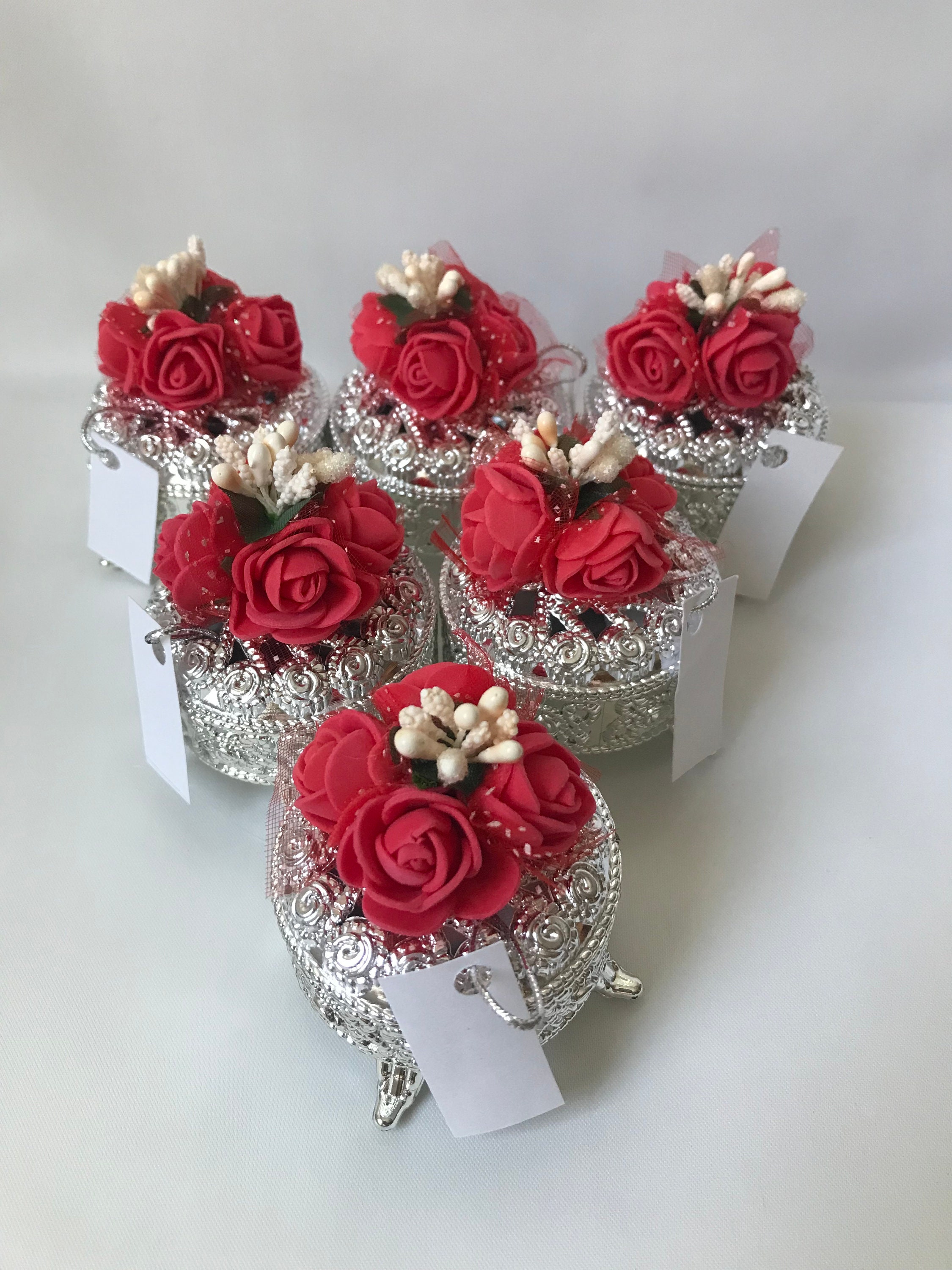 Red Flower Favors, Wedding Favors for Guests, Custom Favors, Sweet 16 ...