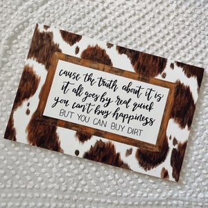Cow Print Sign, Custom Cow Sign, Western Decor, Farmhouse Inspired, All ...