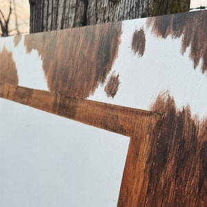 Cow Print Sign, Custom Cow Sign, Western Decor, Farmhouse Inspired, All ...