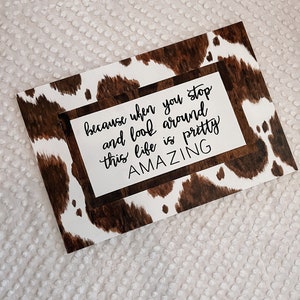 Cow Print Sign, Custom Cow Sign, Western Decor, Farmhouse Inspired, All ...