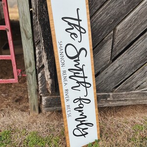 Large Last Name Signs, Last Name, Wedding Gift, Large Living Room Sign ...