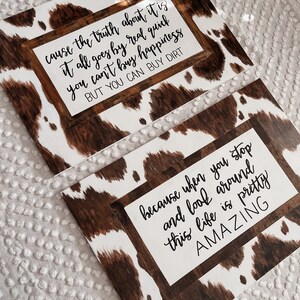 Cow Print Sign, Custom Cow Sign, Western Decor, Farmhouse Inspired, All ...