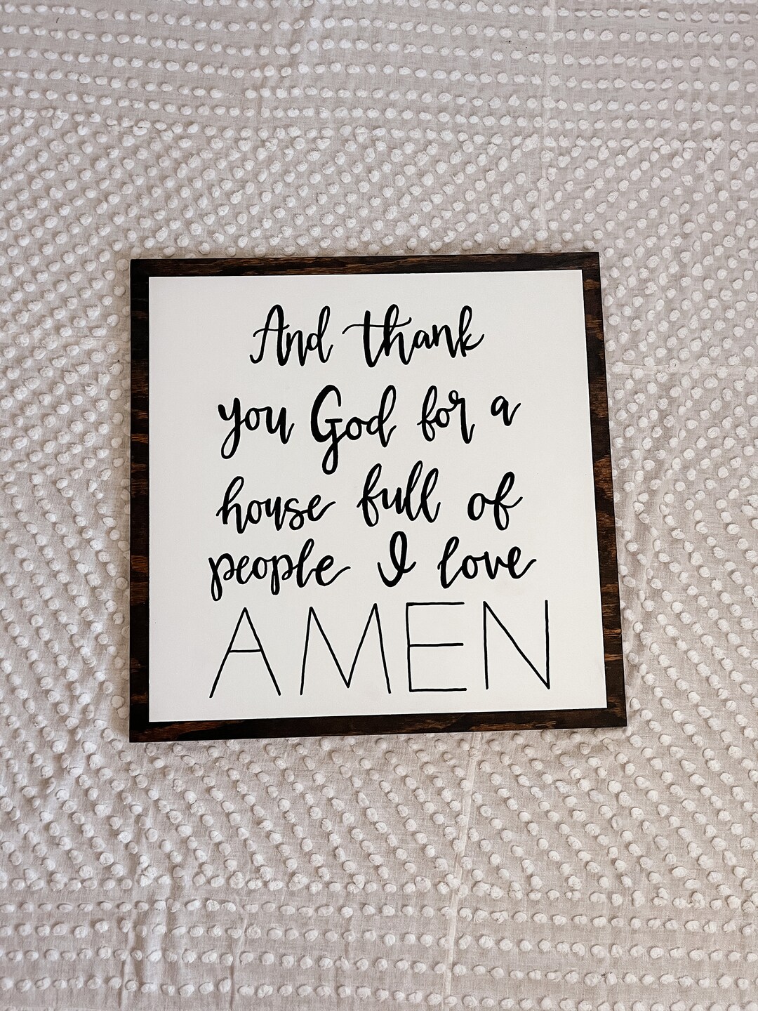 Large Sign, Large Wooden Sign for Home, 24x24 Sign, Custom Text Sign ...