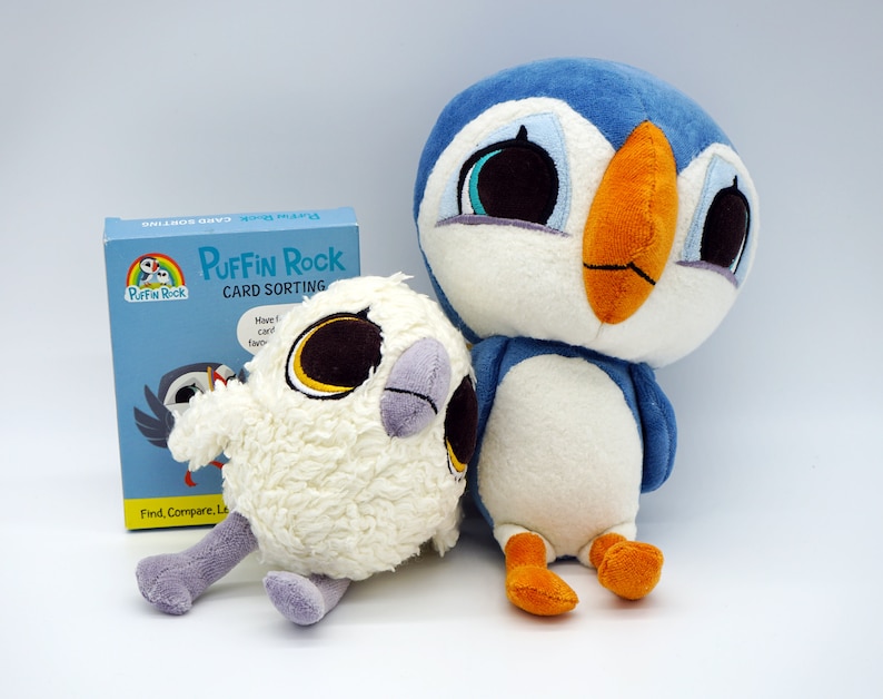Official Merchandise Puffin Rock Oona & Baba Plush With Card - Etsy