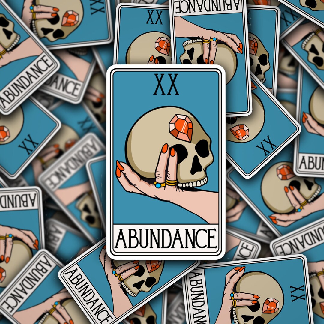 Abundance Tarot Card Vinyl Sticker -- Approximately 2.902 Inches X 4.75 ...