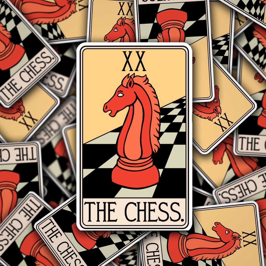 The Chess Tarot Card Vinyl Sticker -- Approximately 2.902 Inches X 4.75 ...