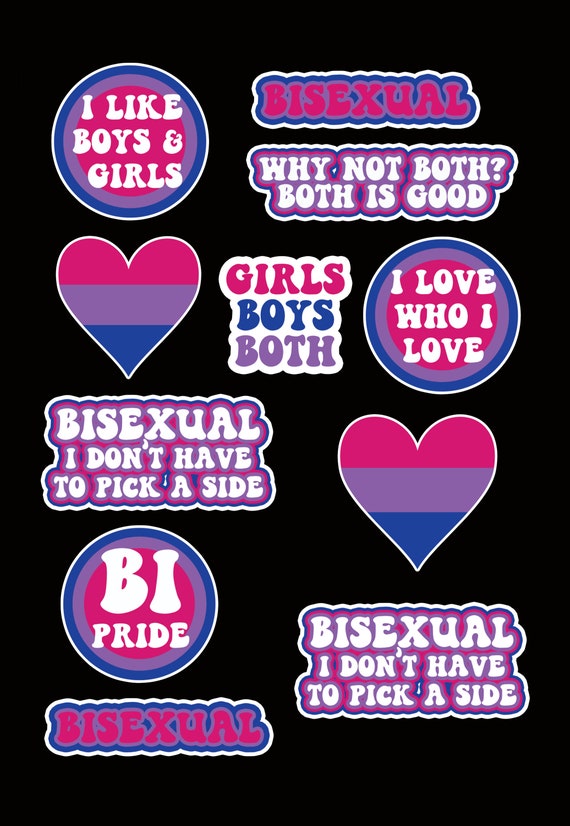 11 Pride Stickers Vinyl Stickers Bisexual | Etsy