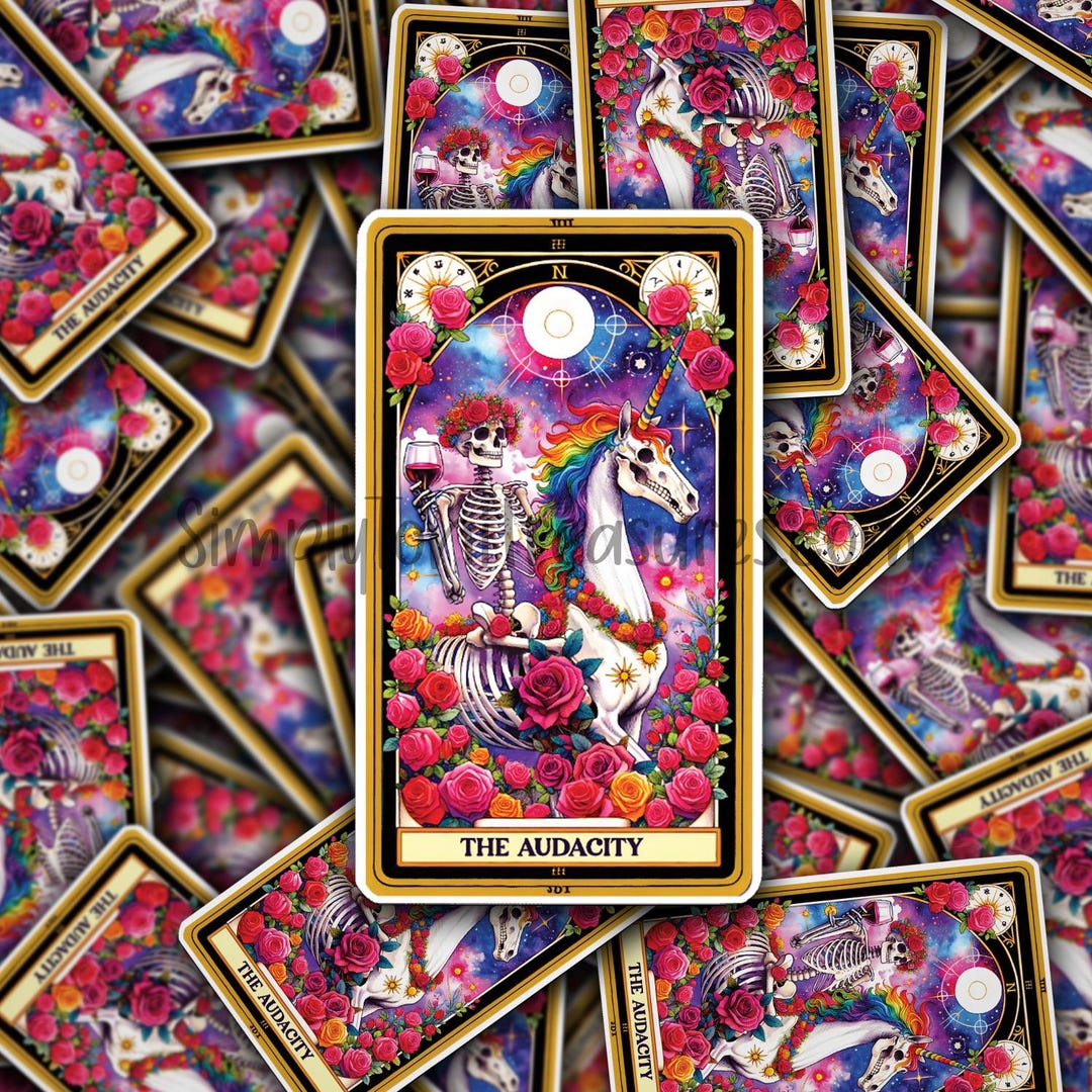 The Audacity Card Vinyl Sticker Approx. 2.79 Inches X 4.75 Inches ...