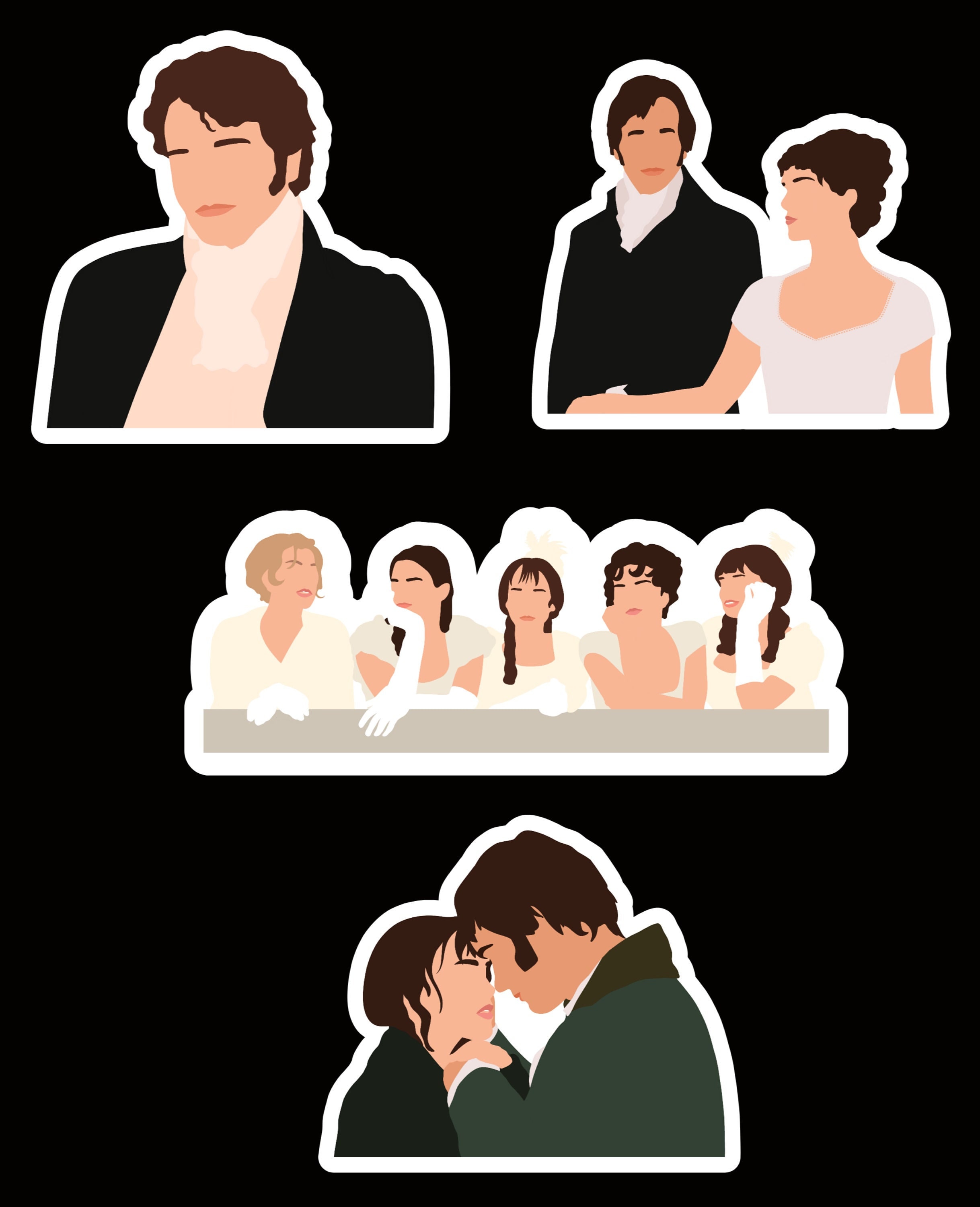 4 Movie Stickers Movie - Etsy