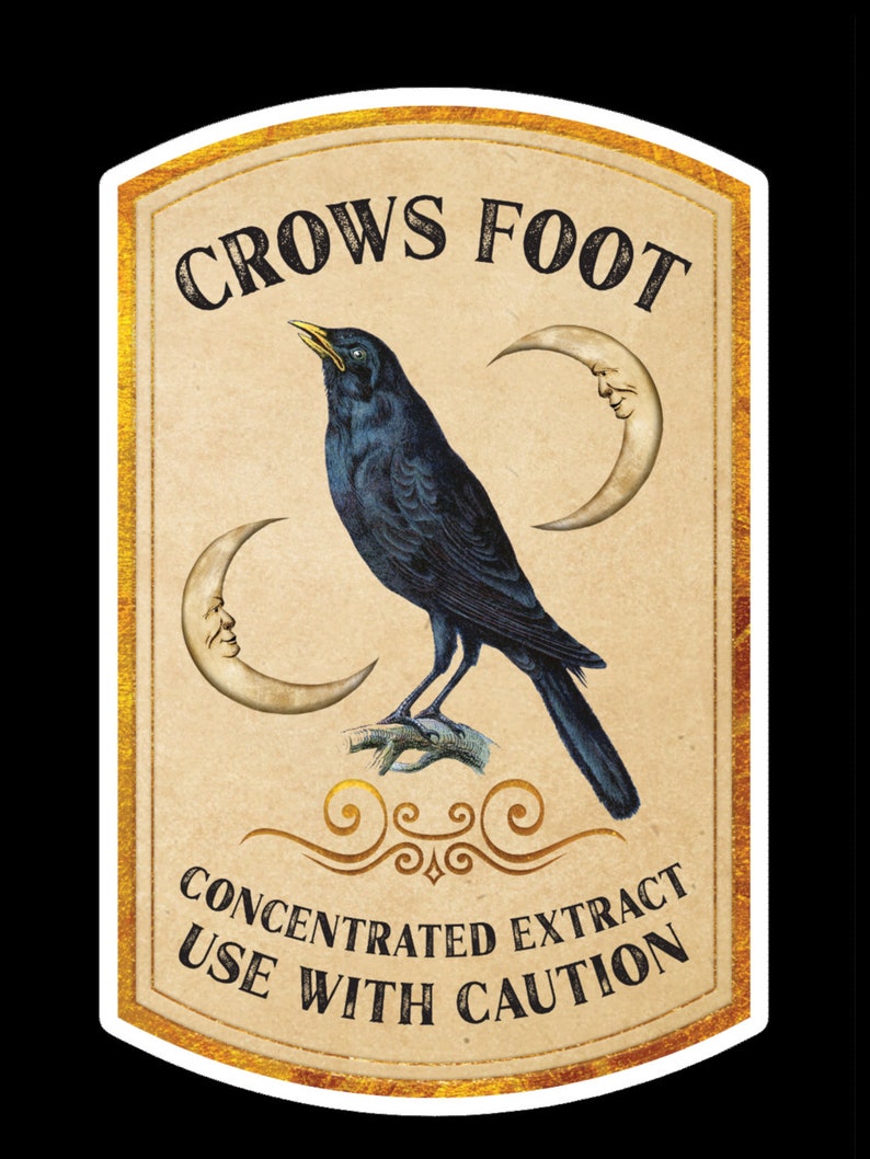 4 Apothecary Jar Labels - Dark Humor - Curiosities & Oddities -- Vinyl ...