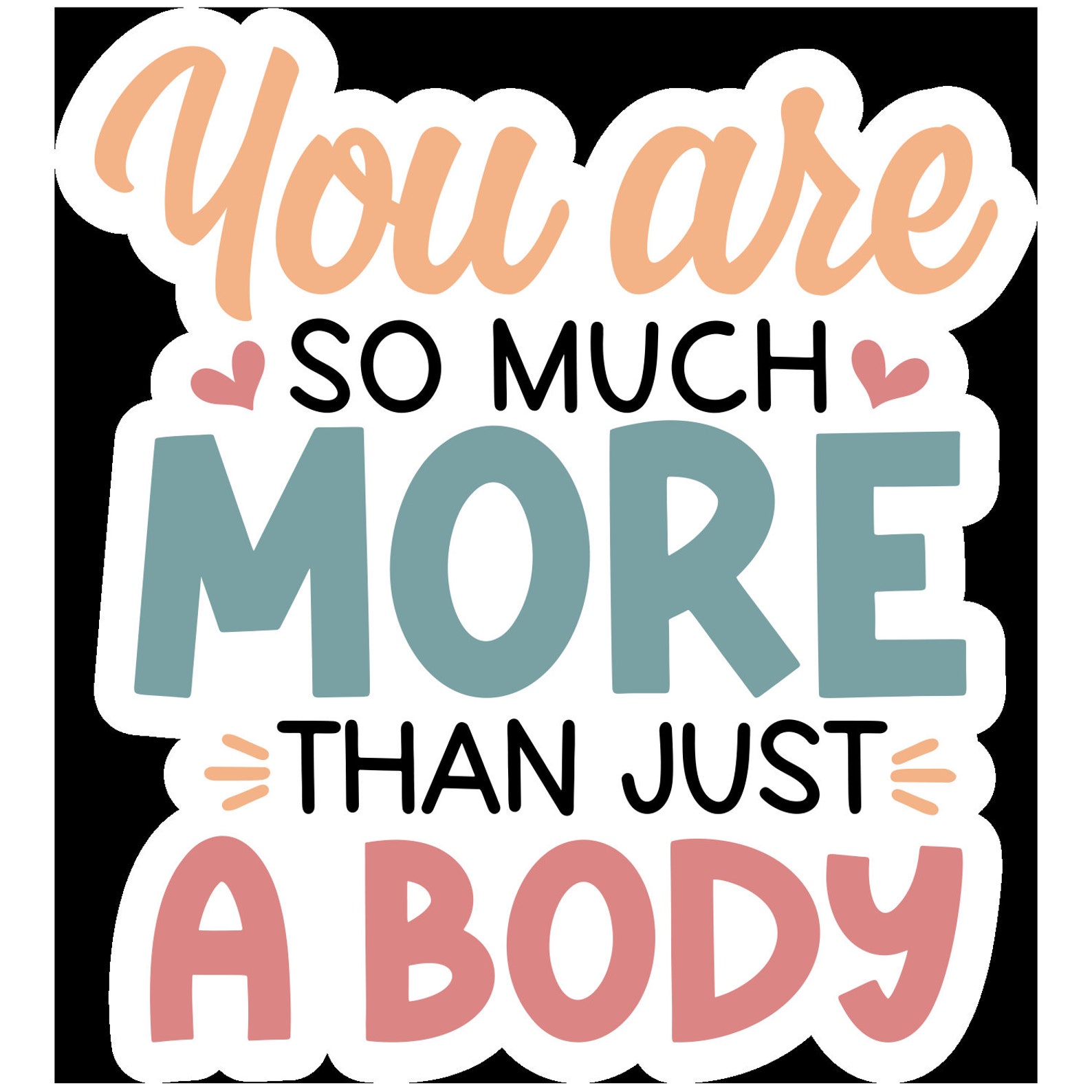 Body Positivity Motivational Stickers 12 Different Stickers - Etsy
