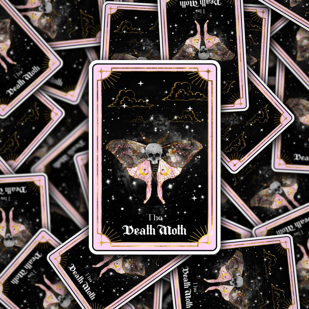 The Death Moth Tarot Card Vinyl Sticker Approximately 3.22 Inches X 4. ...