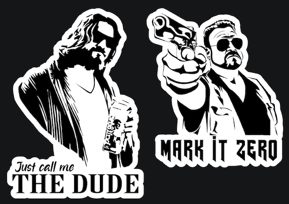 2 Movie Stickers Vinyl Stickers Movie the Dude Walter | Etsy