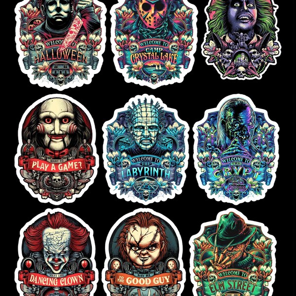 Movie Character Stickers - Etsy