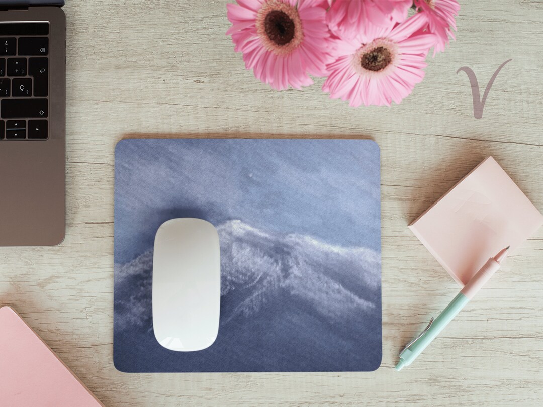 Tava in the Snow Mouse Pad, Original Art, Custom Mouse Pad, Snowy Mouse ...