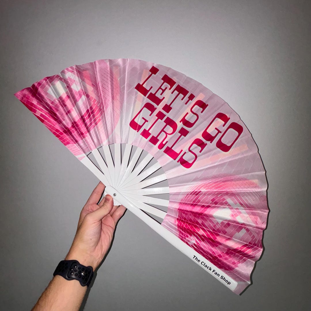 Let's Go Girls Fan / Drag Fan / Clack Fan / Festivals / Drag Queen - Etsy