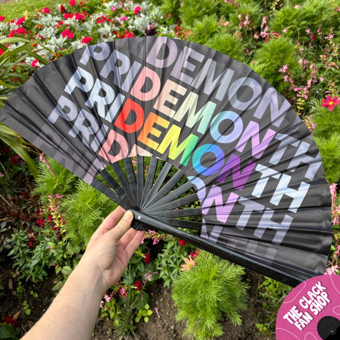 PRIDEMONTH Fan / Drag Fan / Clack Fan / Festivals / Drag Queen - Etsy