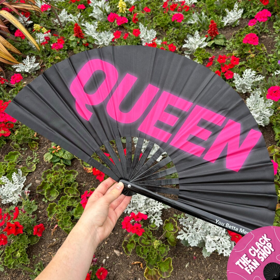 Queen Fan / Drag Fan / Clack Fan / Festivals / Drag Queen - Etsy Australia