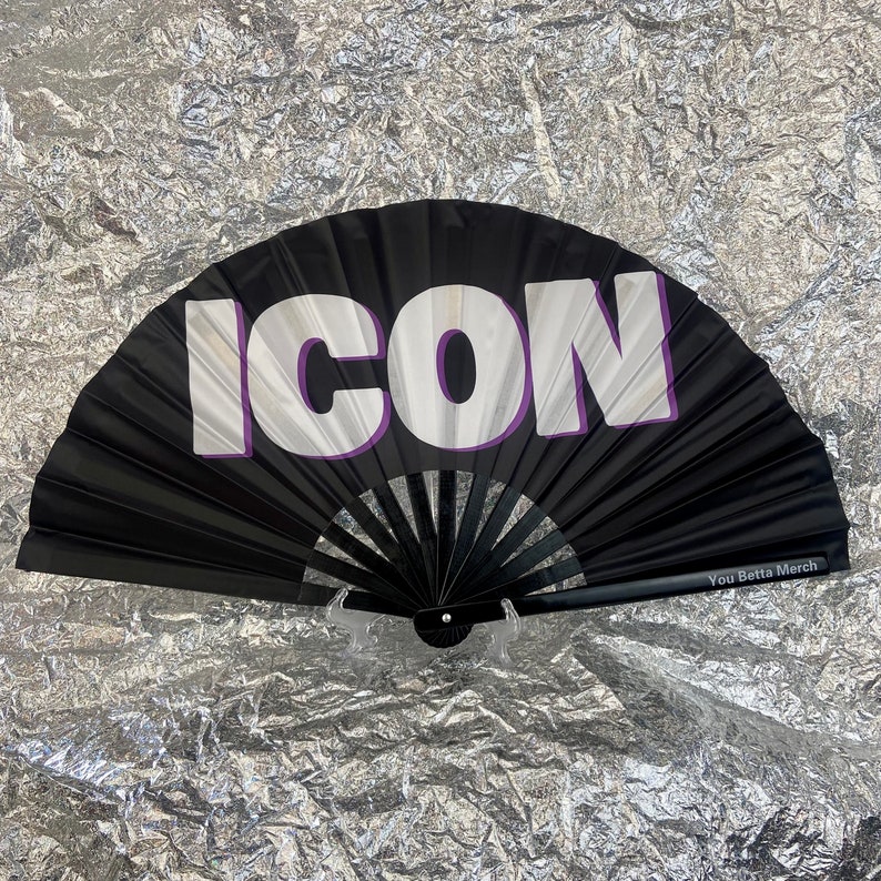 ICON Fan / Drag Fan / Clack Fan / Festivals / Drag Queen - Etsy