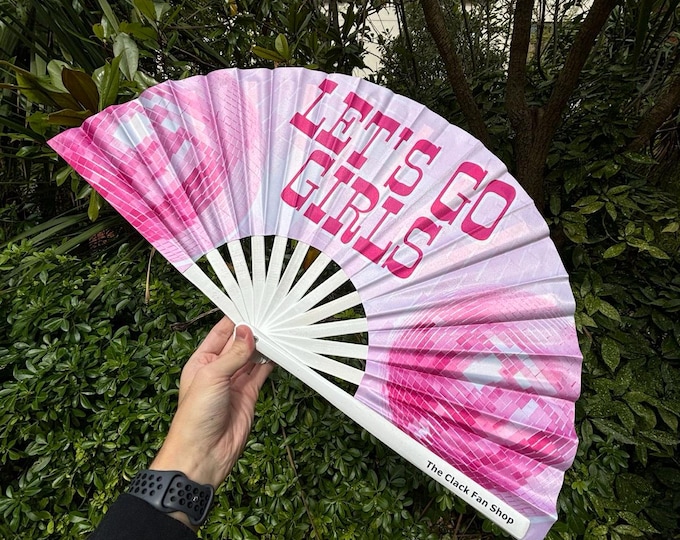 Let's Go Girls Fan / Drag Fan / Clack Fan / Festivals / Drag Queen - Etsy