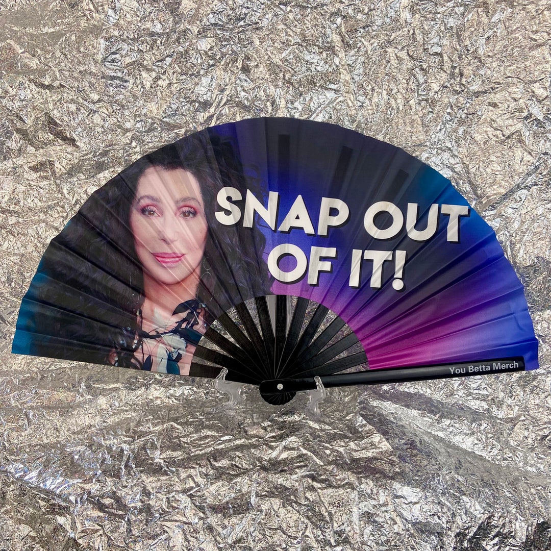 CHER Snap Out of It Fan / Drag Fan / Clack Fan / Festivals / - Etsy