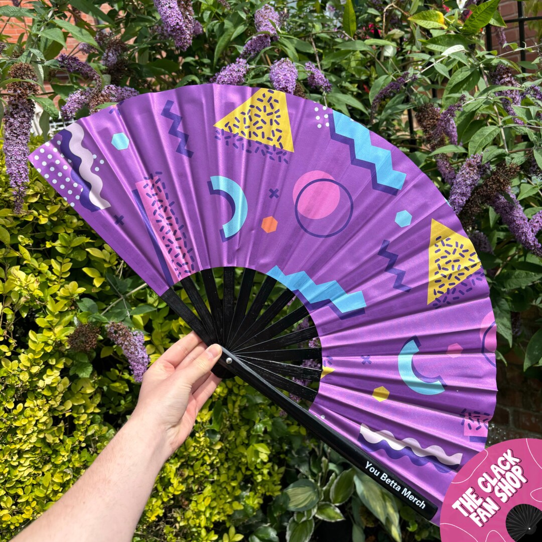 90s Fan / Drag Fan / Clack Fan / Festivals / Drag Queen - Etsy