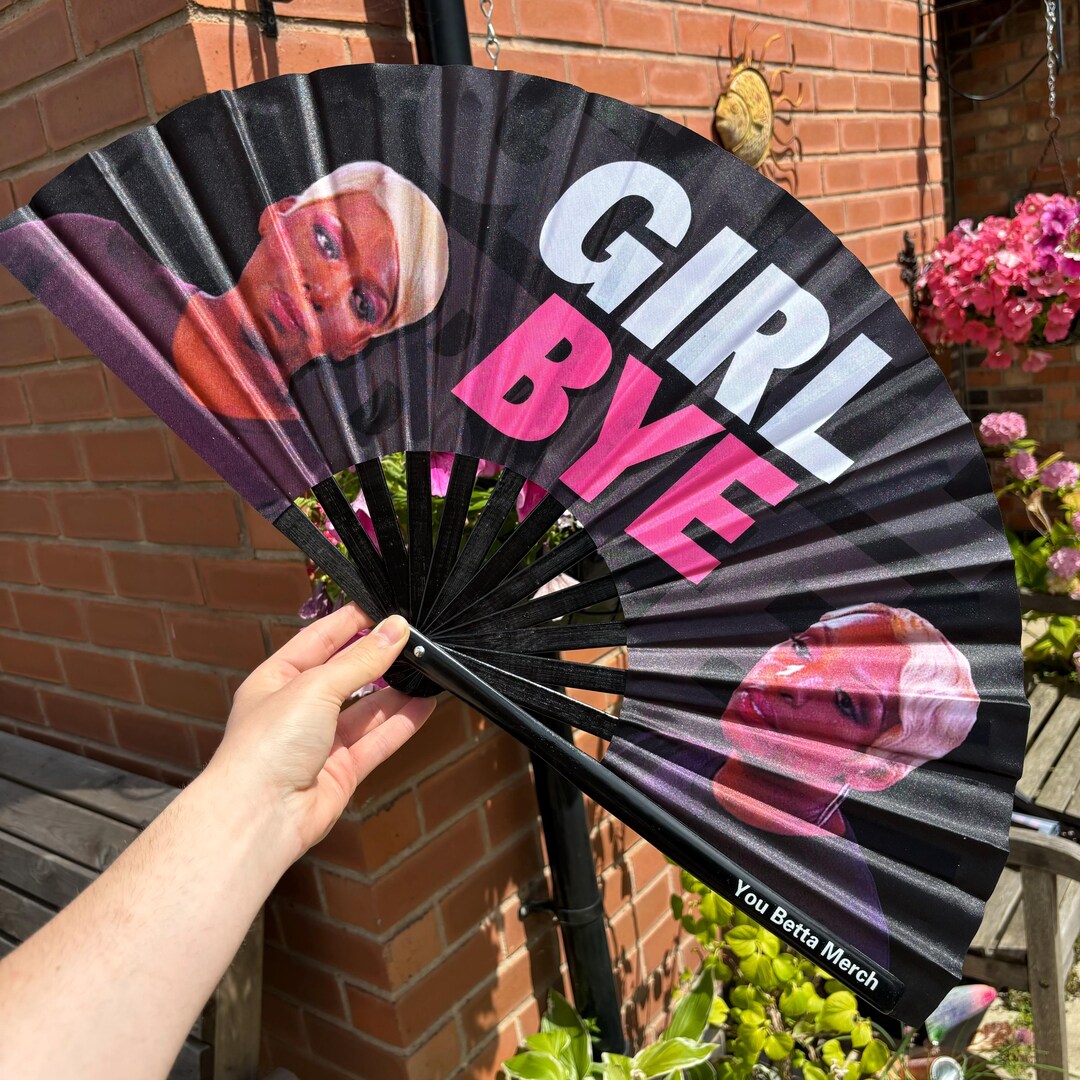 Girl Bye Clack Fan: Bamboo Drag Queen Festival Accessory - Etsy