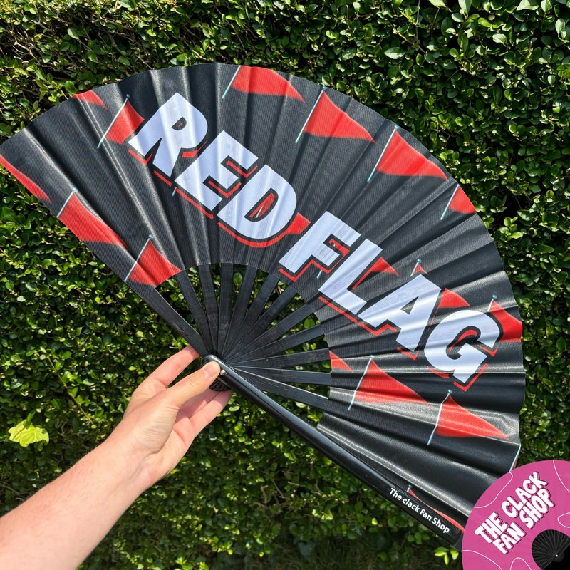 Red Fan - Etsy