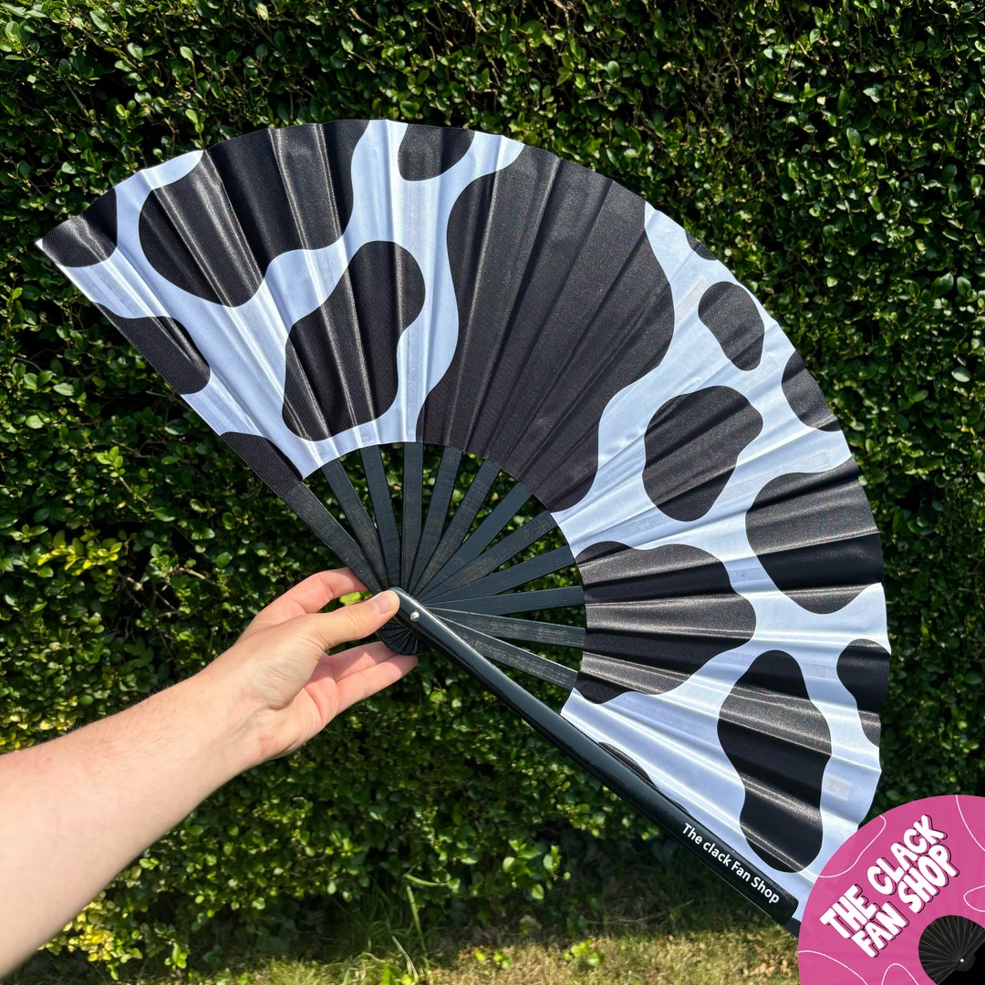 Cow Fan / Drag Fan / Clack Fan / Festivals / Drag Queen - Etsy