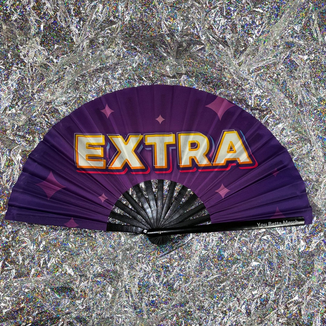 Extra Fan / Drag Fan / Clack Fan / Festivals / Drag Queen - Etsy