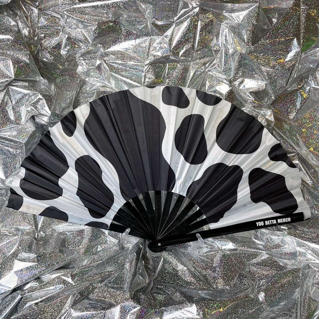 Cow Fan / Drag Fan / Clack Fan / Festivals / Drag Queen - Etsy