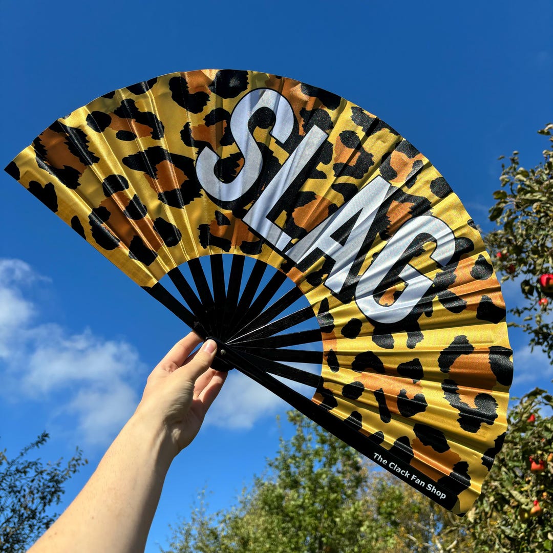 Slag Fan / Drag Fan / Clack Fan / Festivals / Drag Queen - Etsy
