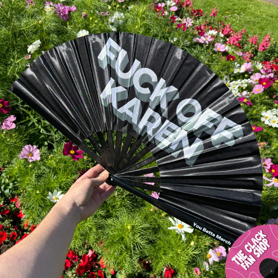 F*ck off Karen Fan / Drag Fan / Clack Fan / Festivals / Drag Queen - Etsy