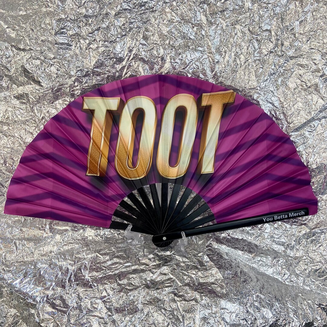 TOOT & BOOT Fan / Drag Fan / Clack Fan / Festivals / Drag Queen double ...