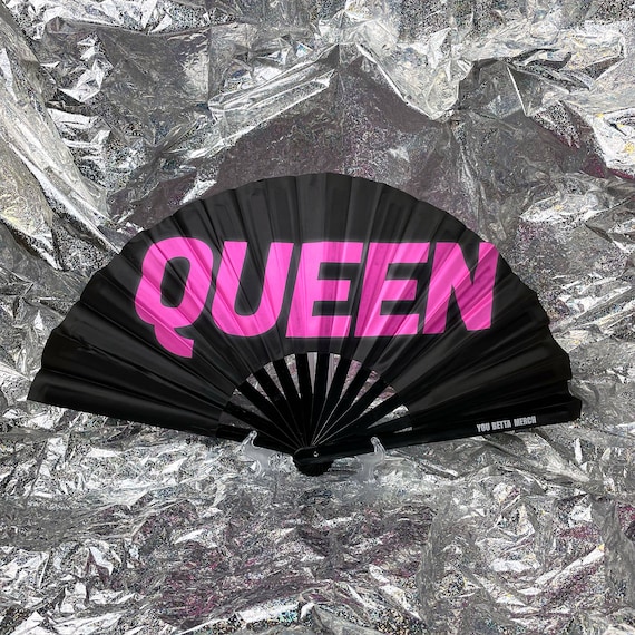 Queen Fan / Drag Fan / Clack Fan / Festivals / Drag Queen - Etsy