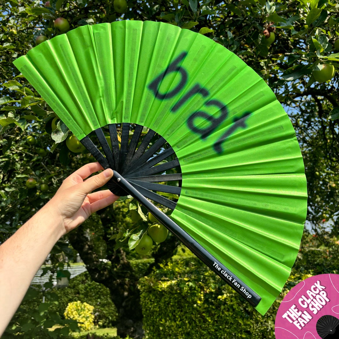 Brat Fan / Drag Fan / Clack Fan / Festivals / Drag Queen - Etsy UK