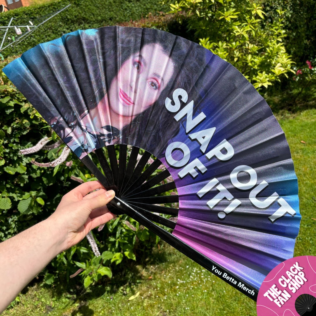 CHER Snap Out of It Fan / Drag Fan / Clack Fan / Festivals / Drag Queen ...