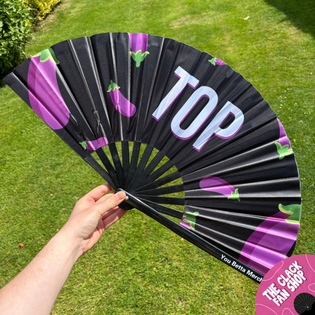 TOP & BOTTOM Fan / Drag Fan / Clack Fan / Festivals / Drag Queen ...