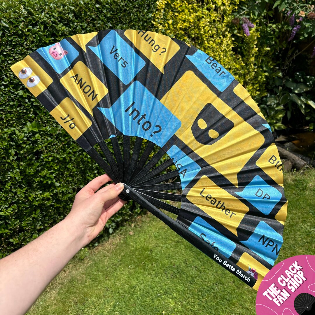 Grindr Fan / Drag Fan / Clack Fan / Festivals / Drag Queen - Etsy