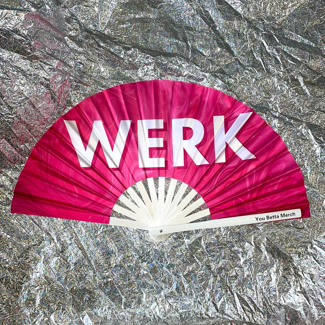 Werk Fan / Drag Fan / Clack Fan / Festivals / Drag Queen - Etsy