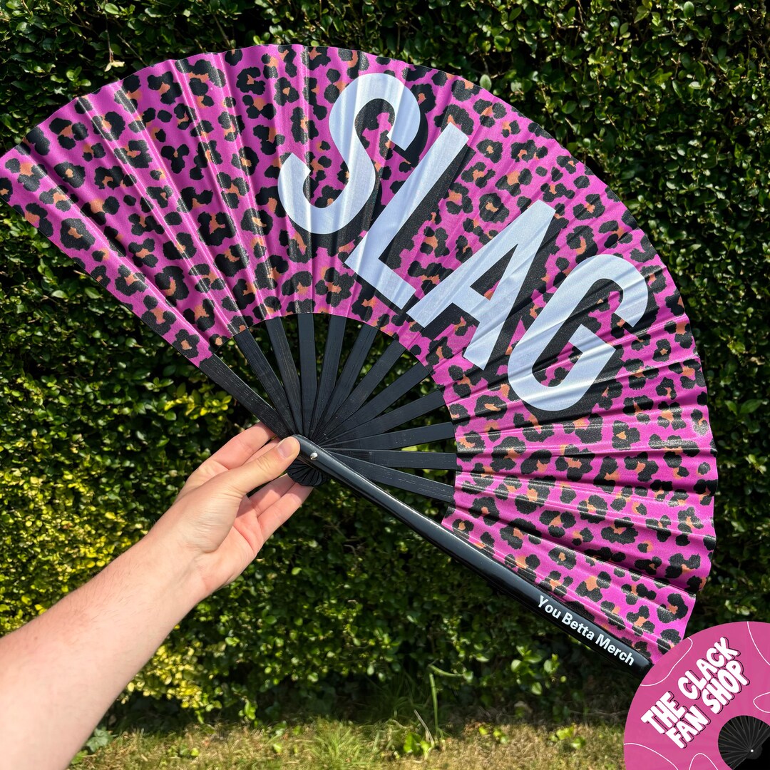 Slag Fan / Drag Fan / Clack Fan / Festivals / Drag Queen - Etsy
