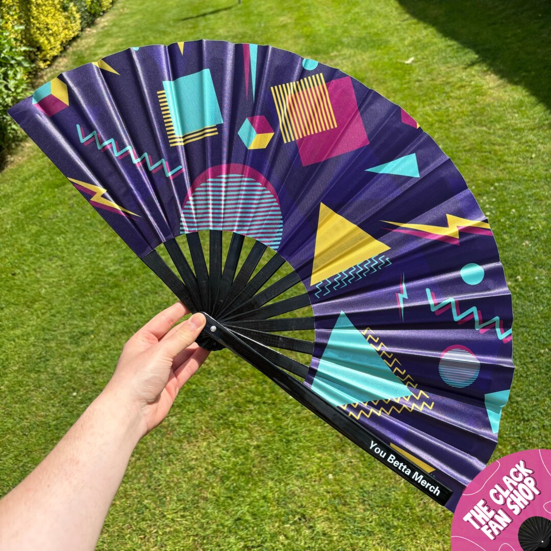 90s Fan / Drag Fan / Clack Fan / Festivals / Drag Queen - Etsy