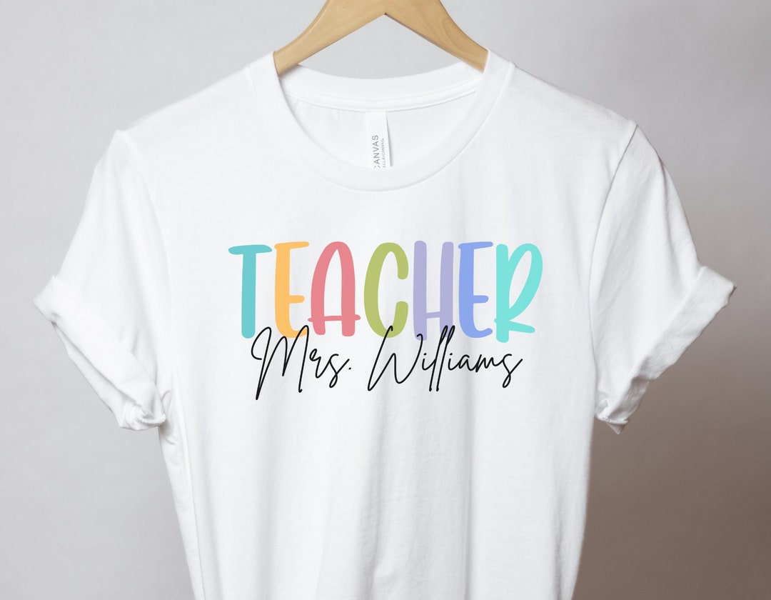 Custom Teacher Shirt, Teacher Team Shirts, Personalized School Tshirt ...