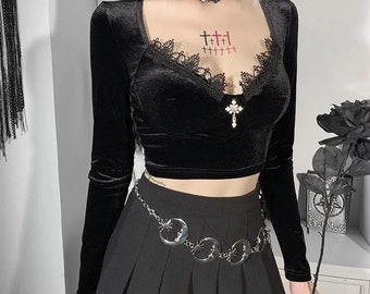 Emo Crop Shirt | Etsy