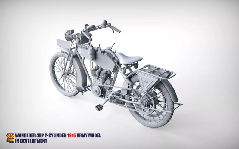 1:35 Copper State Models B35-002 - Wanderer 4hp 2-cyl 1916 Model. 3d ...